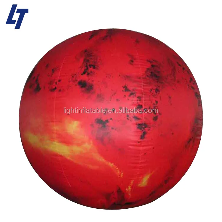 Giant Planet Mars Inflatable Fire Balloon For Advertising Decoration ...