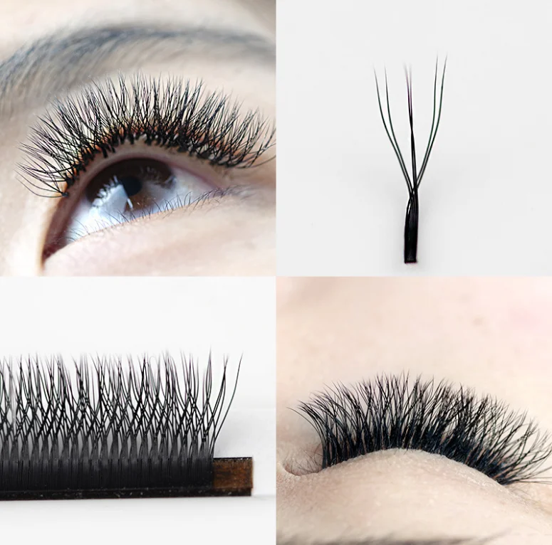 New Arrival Ww Shape 3d Effect Lashes Fluffy Individual Eyelash ...