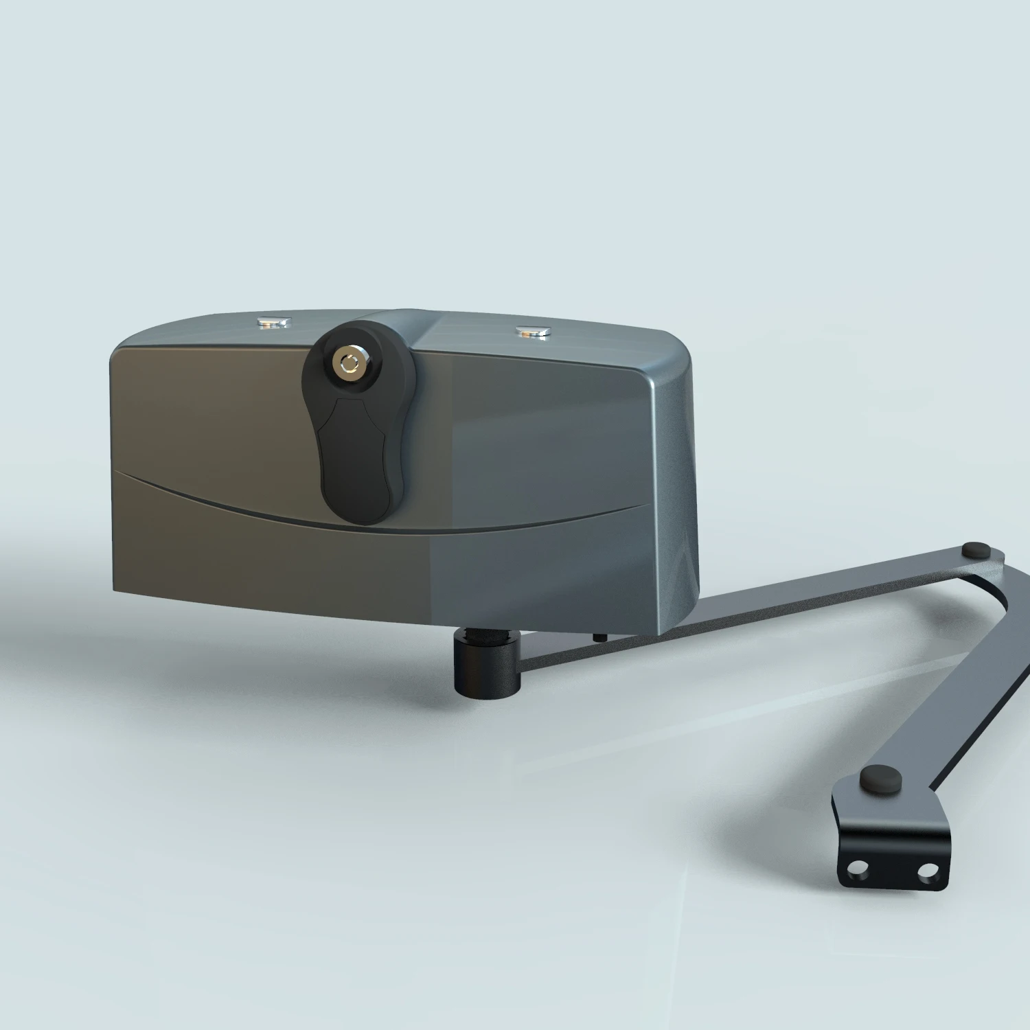 Modern Design Electric Swing Gate Opener Solar Powered Curve Arm For ...