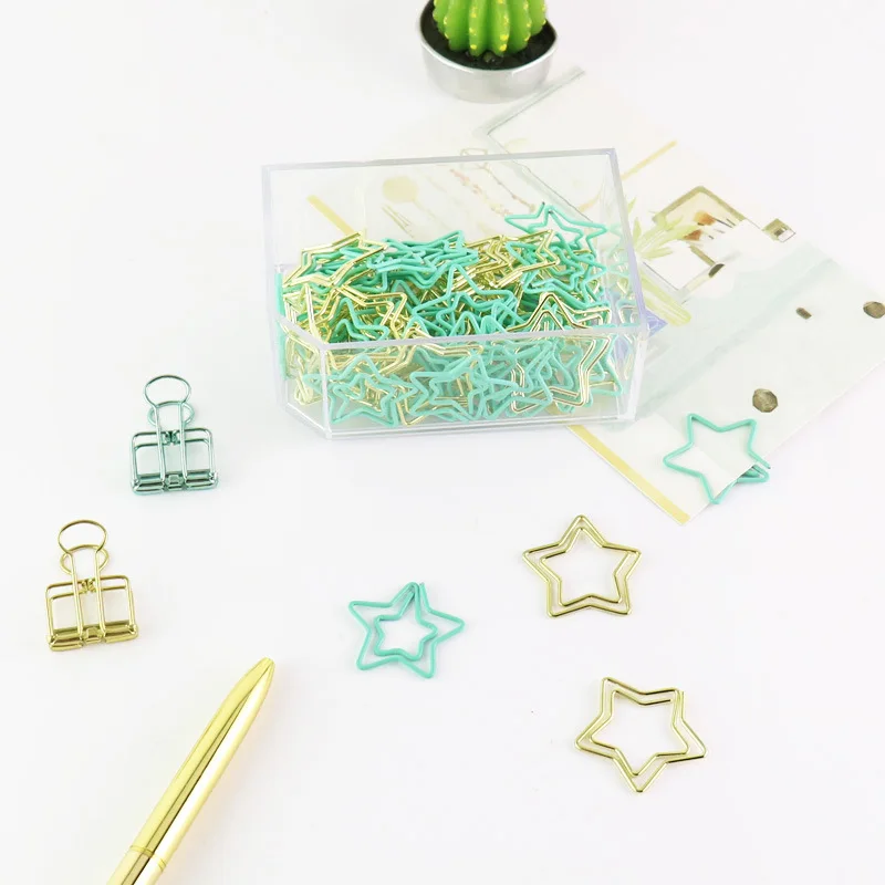 Gold Star Shape Paper Clip Custom/ Wholesales Office & School Paperclip ...