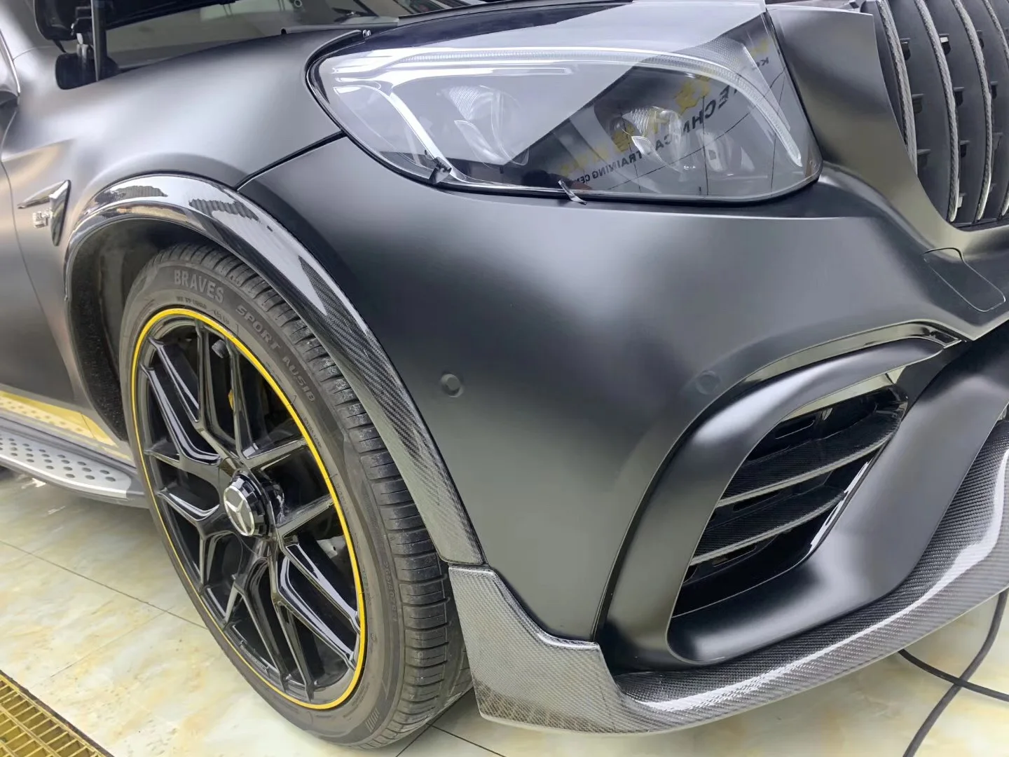 Carbon Fiber Front Lip Amg Style Front Spoiler Fiber Front Chin Sports ...