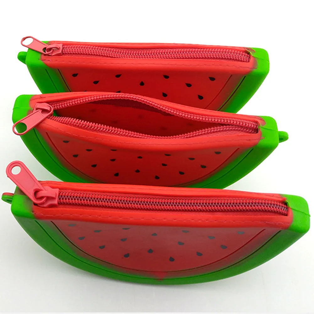 Shihuang Watermelon Design Silicone Pencil Bag Large Capacity Pencil ...