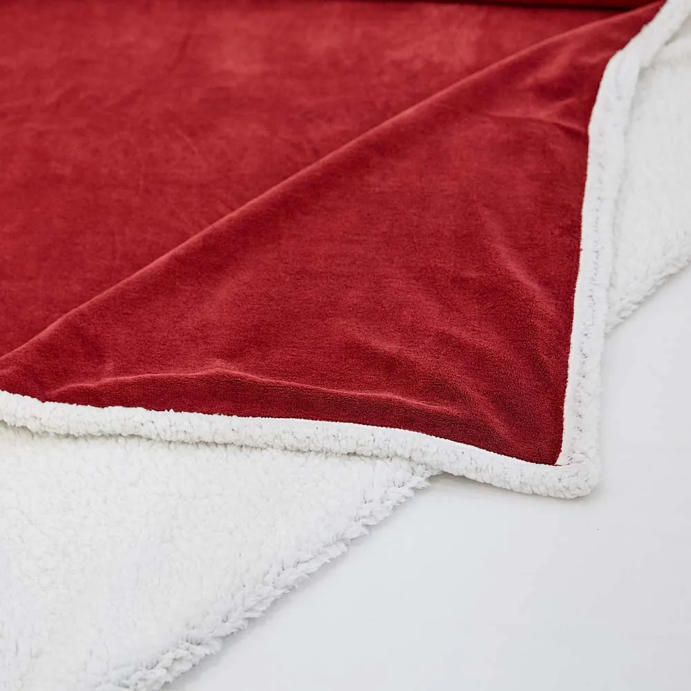 Reversible Sherpa Blanket And Throw For Settees Perfect As A Sofa Throw ...