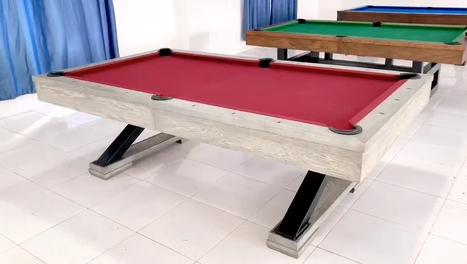Custom Modern Home Solid Wood Slate Tennis Pool Table Dining Room Table ...
