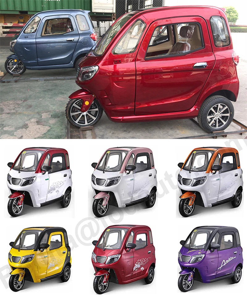 Enclosed 3 Wheel Cabin Scooter Trike with EU Homologation