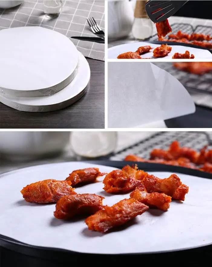 Baking Dim Sum Steamer Baking Paper Round Air Fryer Steaming Paper For ...