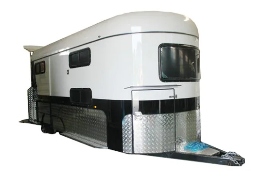 2HAL Angle Horse Float with Living Area - Durable & Versatile