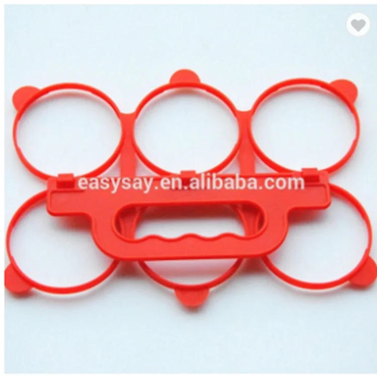 Plastic 6 Pack Folding Beer Can Holder - Sustainable & Customizable