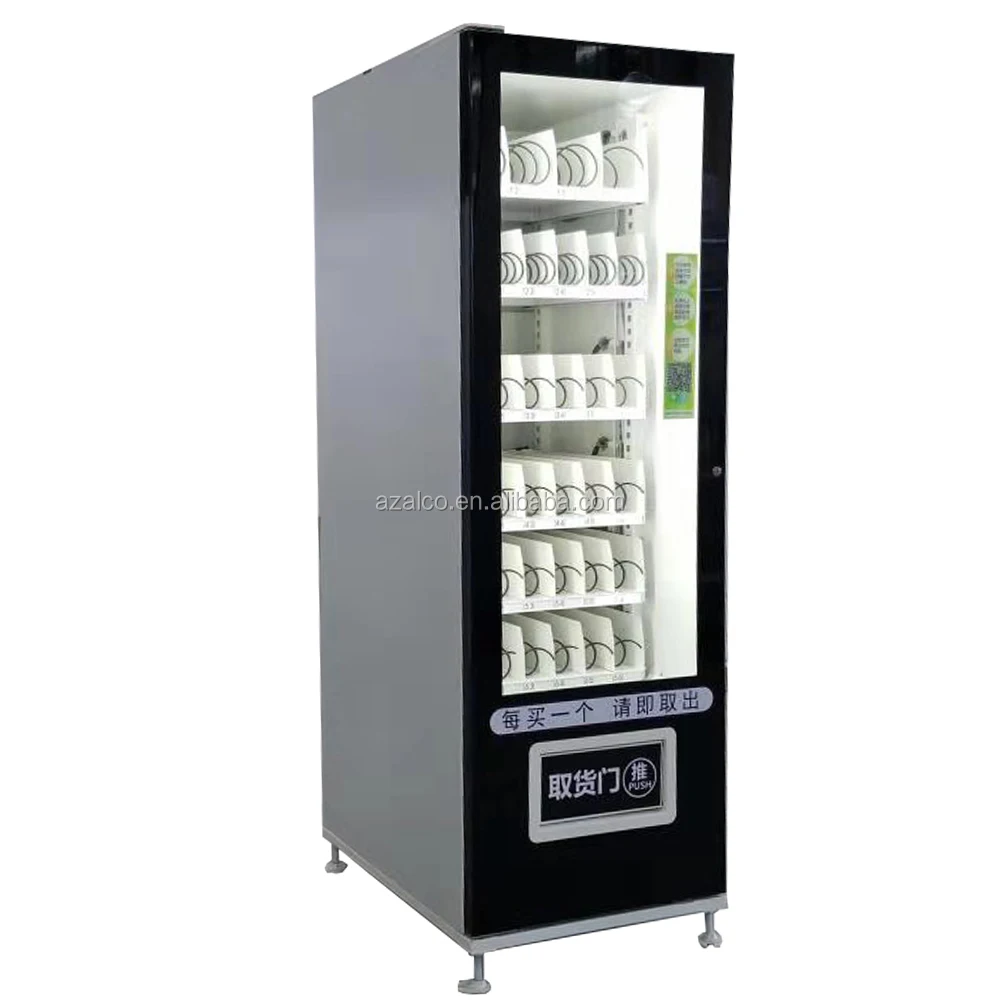 Slim Snack and Drink Vending Machine with Cooling System