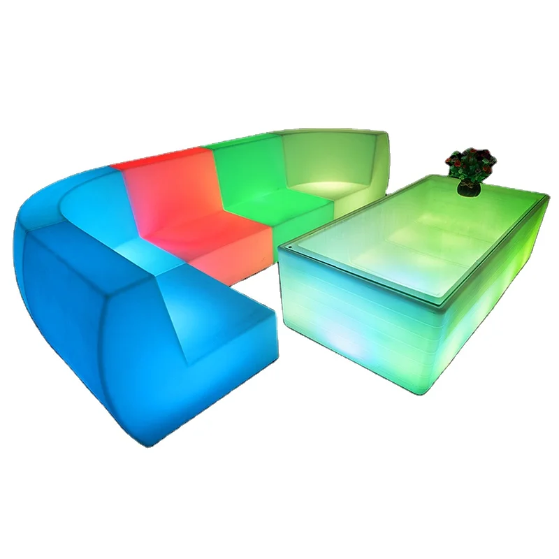 Factory Price High Quality Luminous Led Furniture Colorful Light Up Led ...
