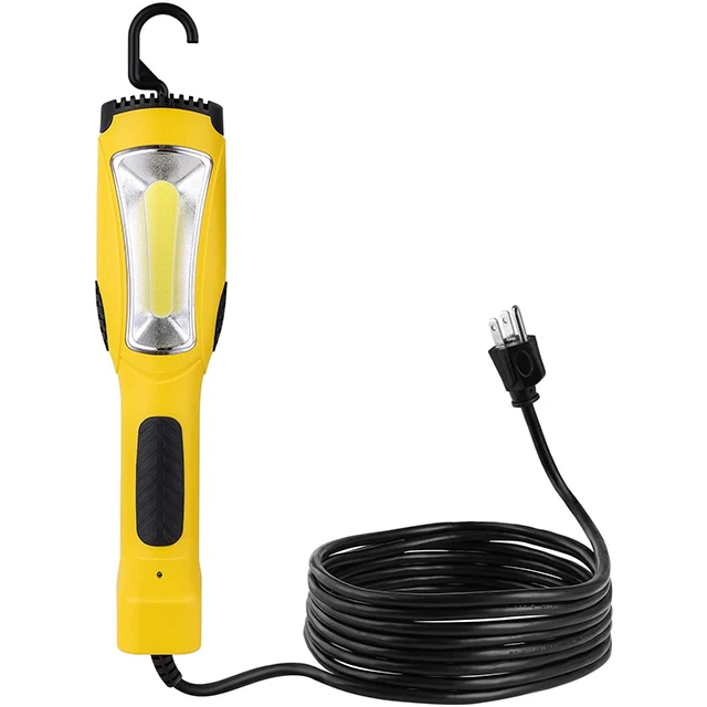 Portable Corded Led Work Light With Outlet In Handle,1200 Lumen 6ft ...