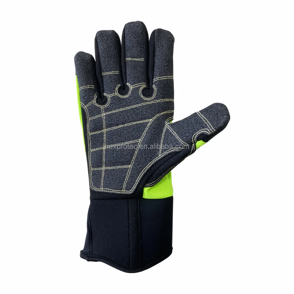 High Performance Tpr Anti Impact Oilfield Mechanic Gloves For Mining ...