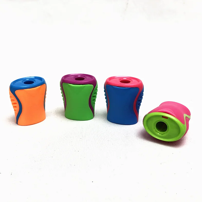 Child Safe Cute Custom Design Single Hole Two Color Pencil Sharpener ...