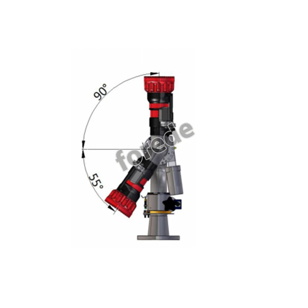 Fixed Remote Control Fire Water Monitor in Stainless Steel