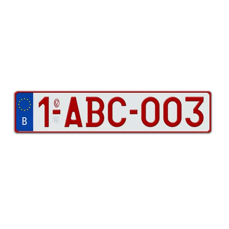 European Custom Cheap Aluminium Mauritius Car License Number Plate ...