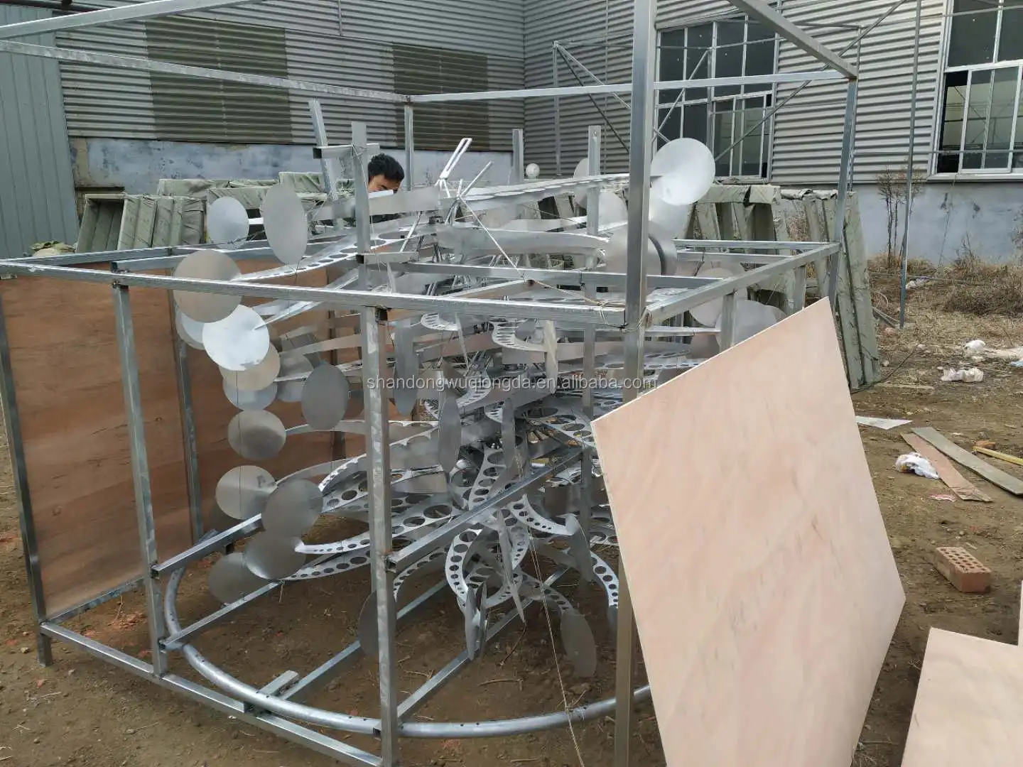 Garden Art Kinetic Art Sculpture Large Abstract Metal Metal Kinetic ...