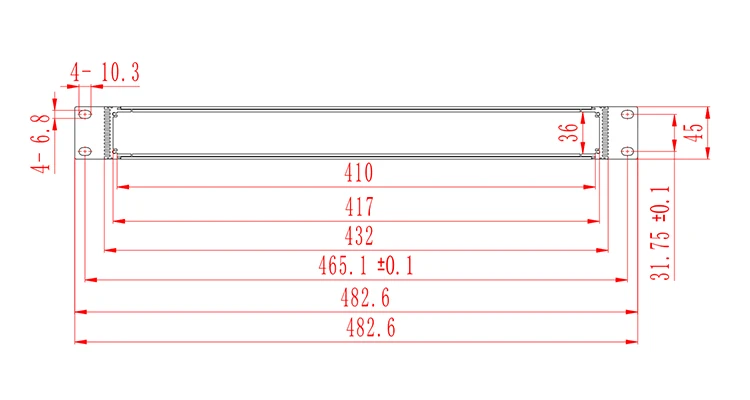 YONGGU C02A-1U Aluminum Chassis - IP55 Network Cabinet