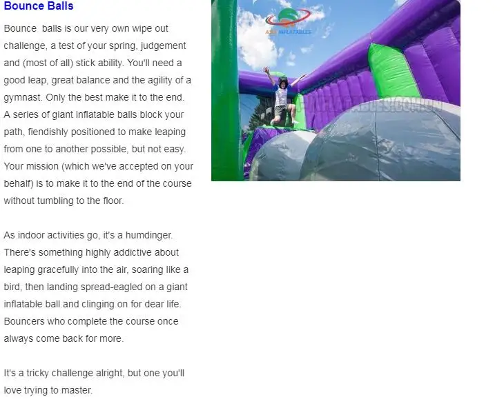 Inflatable Team Building Games Kids Inflatable Course Inflated ...