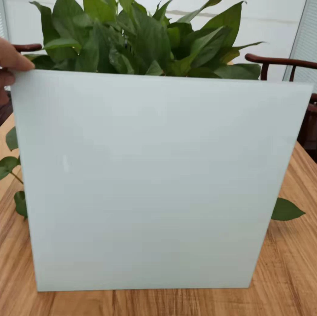 Milk White Tempered Laminated Glass Laminated Safety Glass 6.38mm ...