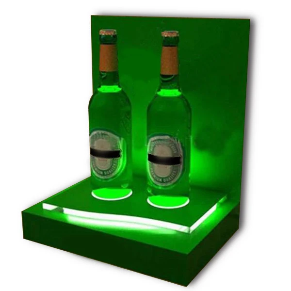 Custom Design Clear Acrylic Beer Display Led Liquor Bottle Glorifier ...