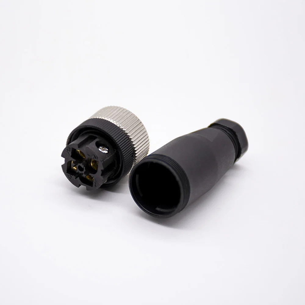 China Oem Ip67 Waterproof Plastic 4 Pin Pole M12 Circular Connector ...