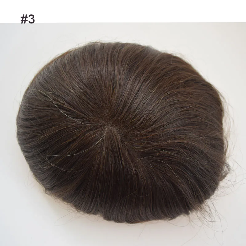 Fine Mono Base Cheap Man Human Hair Wig Replacement Indian Remy Human ...