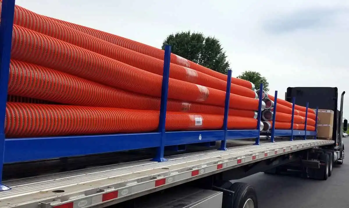 Warehouse Use Hose Transport Steel Pipe Storage Rack