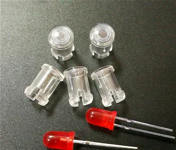 Plastic Led Light Guide Lens Cap For 3mm And 5mm Led - Buy Led Lens Cap ...