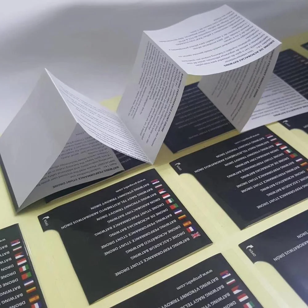 Custom Printing Booklet Folding Leaflet Labels Self Adhesive Paper ...
