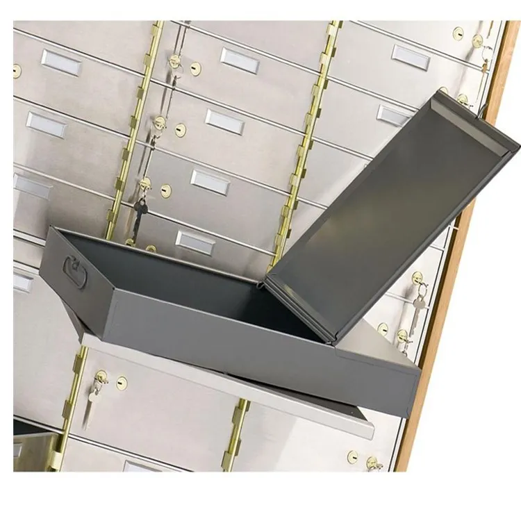 Stainless Steel Safe Deposit Box With Outer Hinge Bank Valuables ...