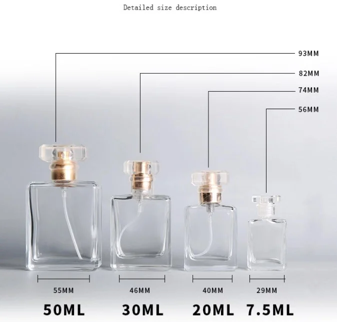 High Quality Clear Glass Perfume Bottle 20 Ml Luxury Perfume Bottle 30ml - Buy Perfume Bottle 20 ...