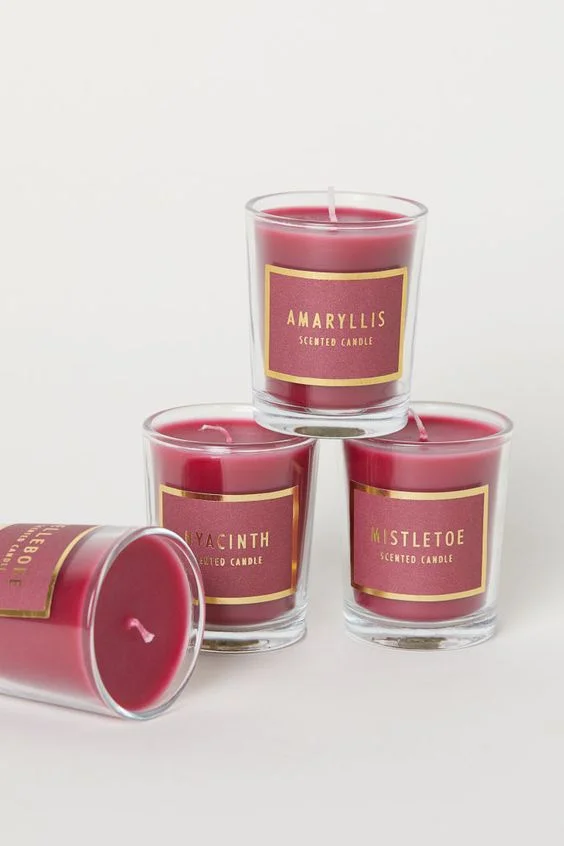 Custom Transparent Glass Candle Jar Sticker Labels Decorative Vinyl ...