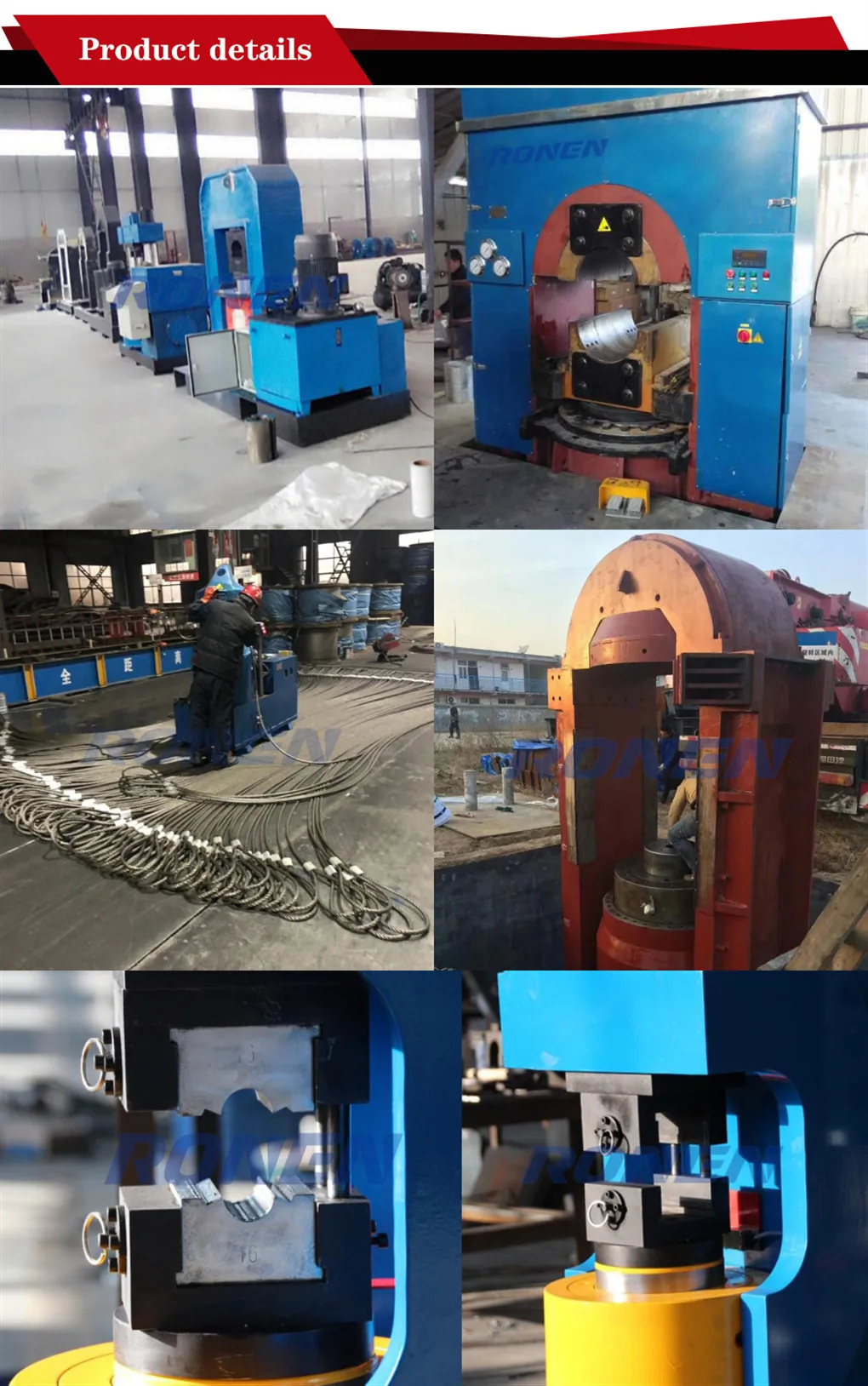 High Precision Steel Wire Rope Sling Hydraulic Pressing Machine - Buy ...