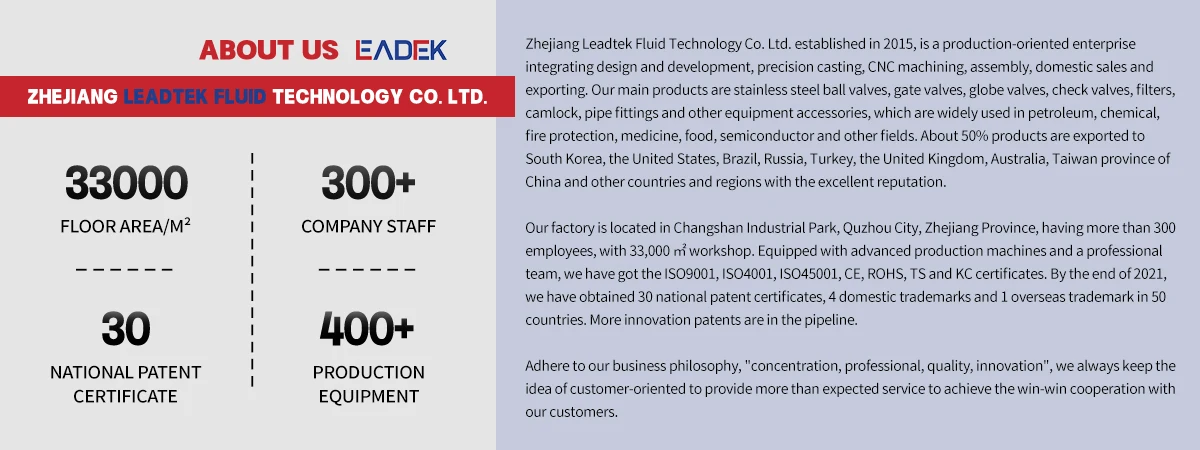 Zhejiang Leadtek Fluid Technology Co.,Ltd - Pipe Fittings, Camlocks