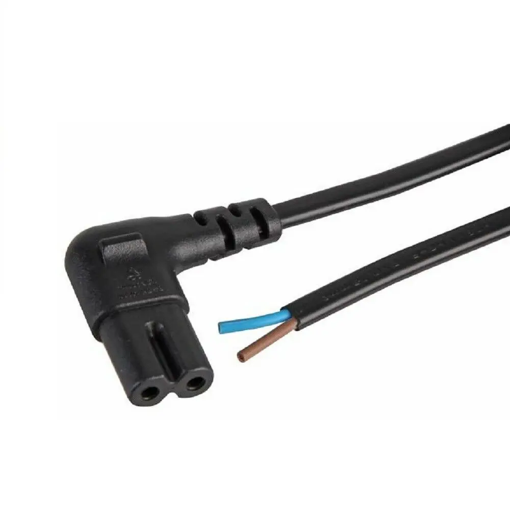 5m Bare Ends C7 Power Cable Figure Of 8 Lead Right Angle Connector 90 ...
