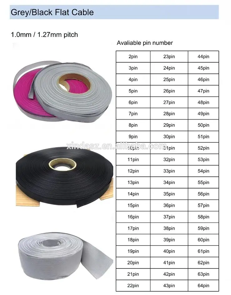 Ul2651 28awg 26pin Flat Ribbon Cable,Idc Rainbow Cable To Both End Idc Connector For Printer ...