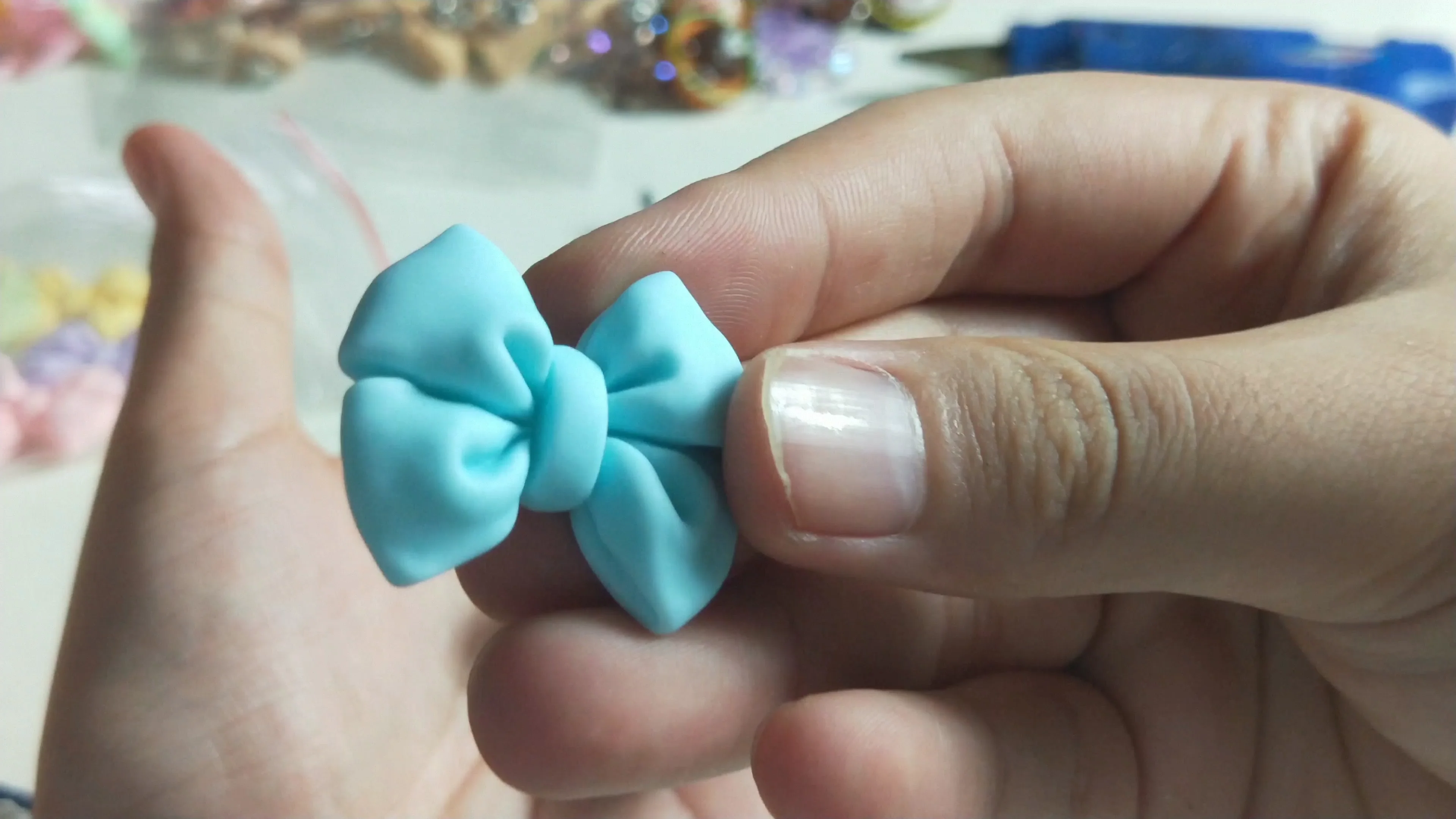 100pcs Lovely Mixed Matte Resin Bow Cabochons 3d Flatback Bowknot Cell ...