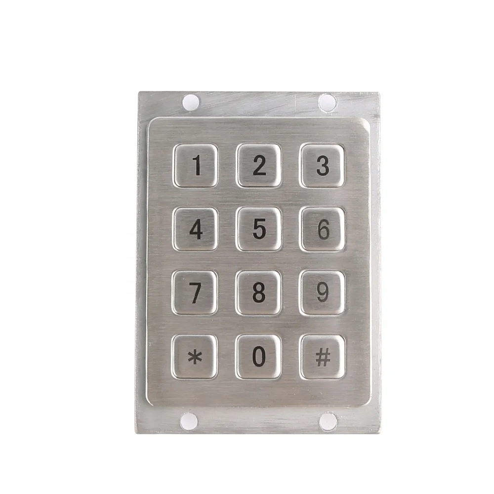 USB Stainless Steel Keypad with LCD Display - 500000 Cycles