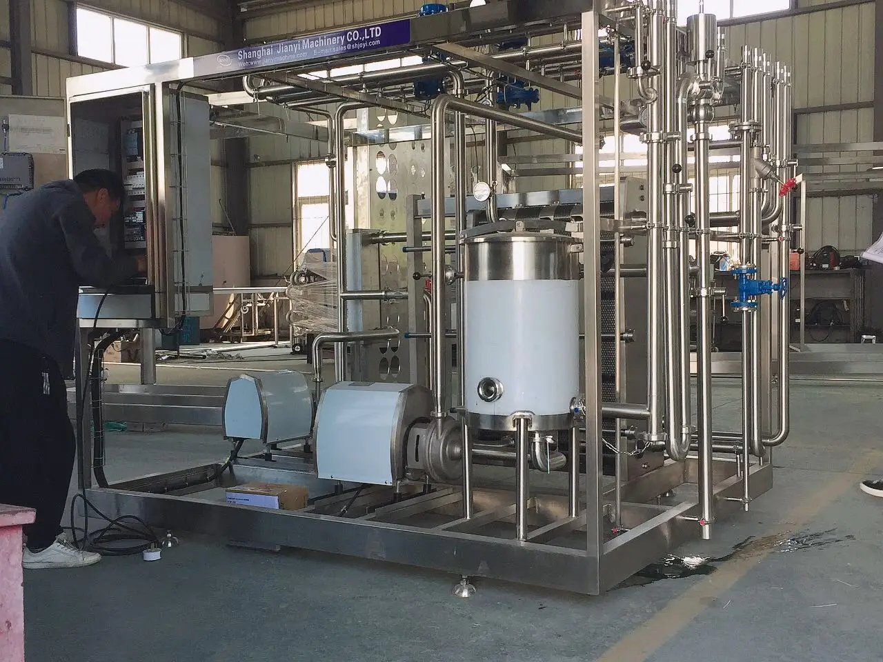 Stainless Steel Milk Pasteurizer And Homogenizer /complete ...