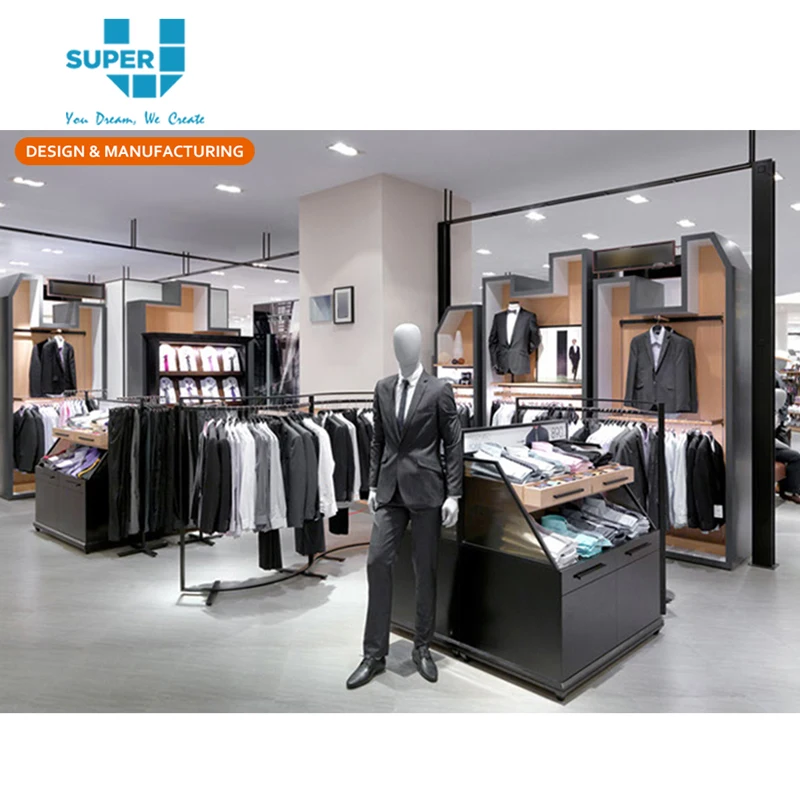 Clothing Shop Interior Decoration and Display Layout Design