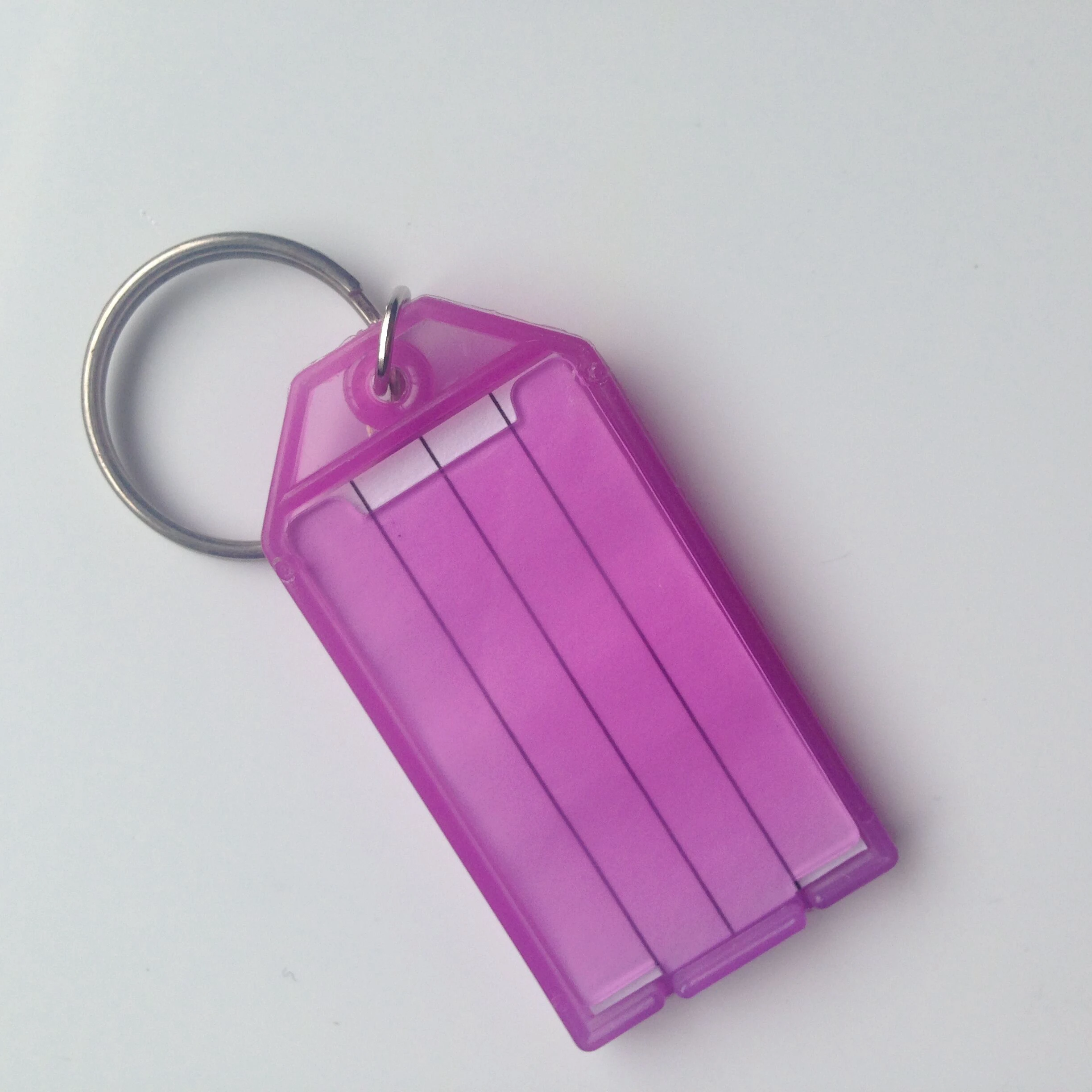 Assorted Color Plastic Coded Key Id Label Tags Split Ring Keyring ...