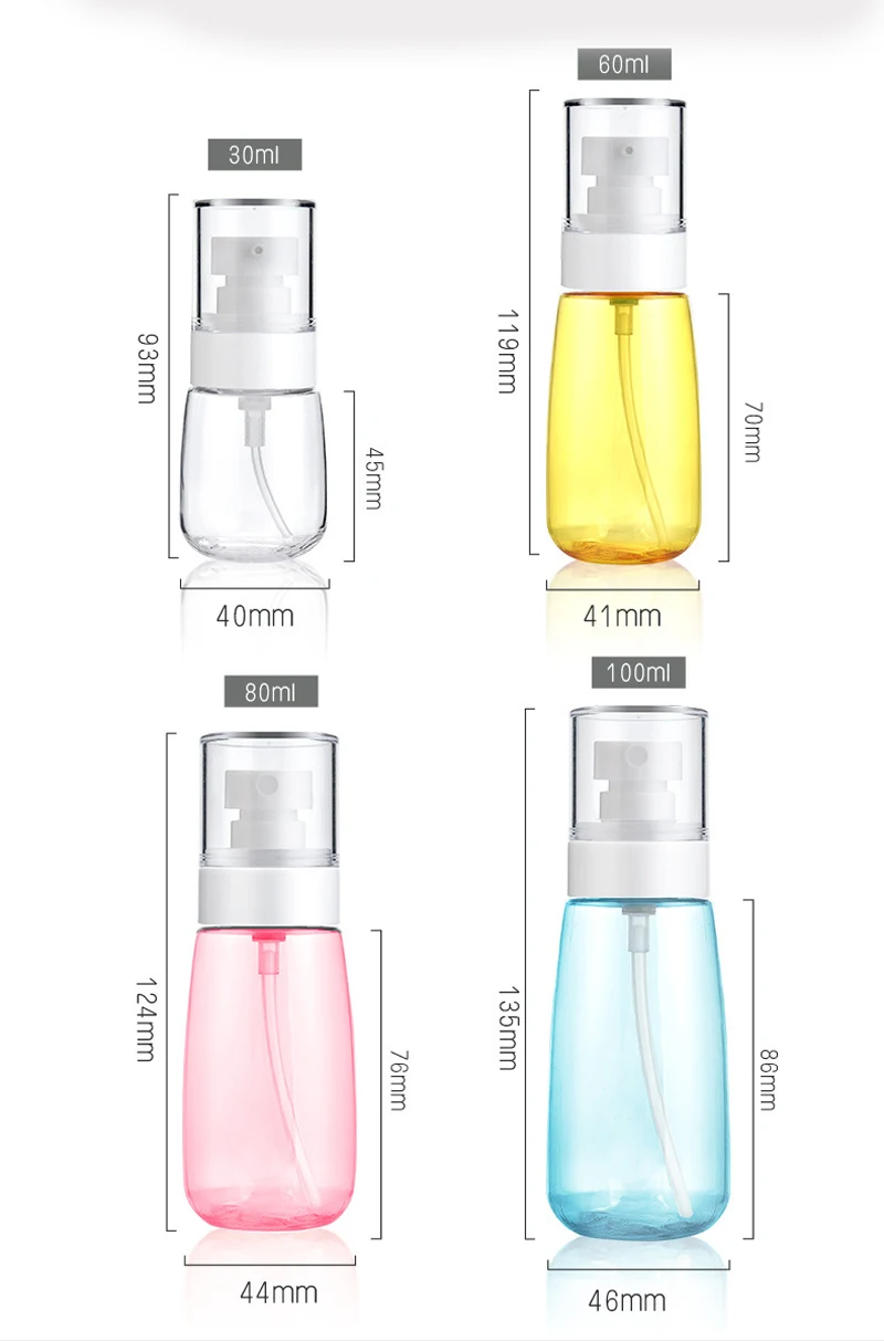 PETG Spray Fragrance Bottle Empty 30ml 60ml 100ml Travel Cosmetic UPG Sub Small Fine Mist ...