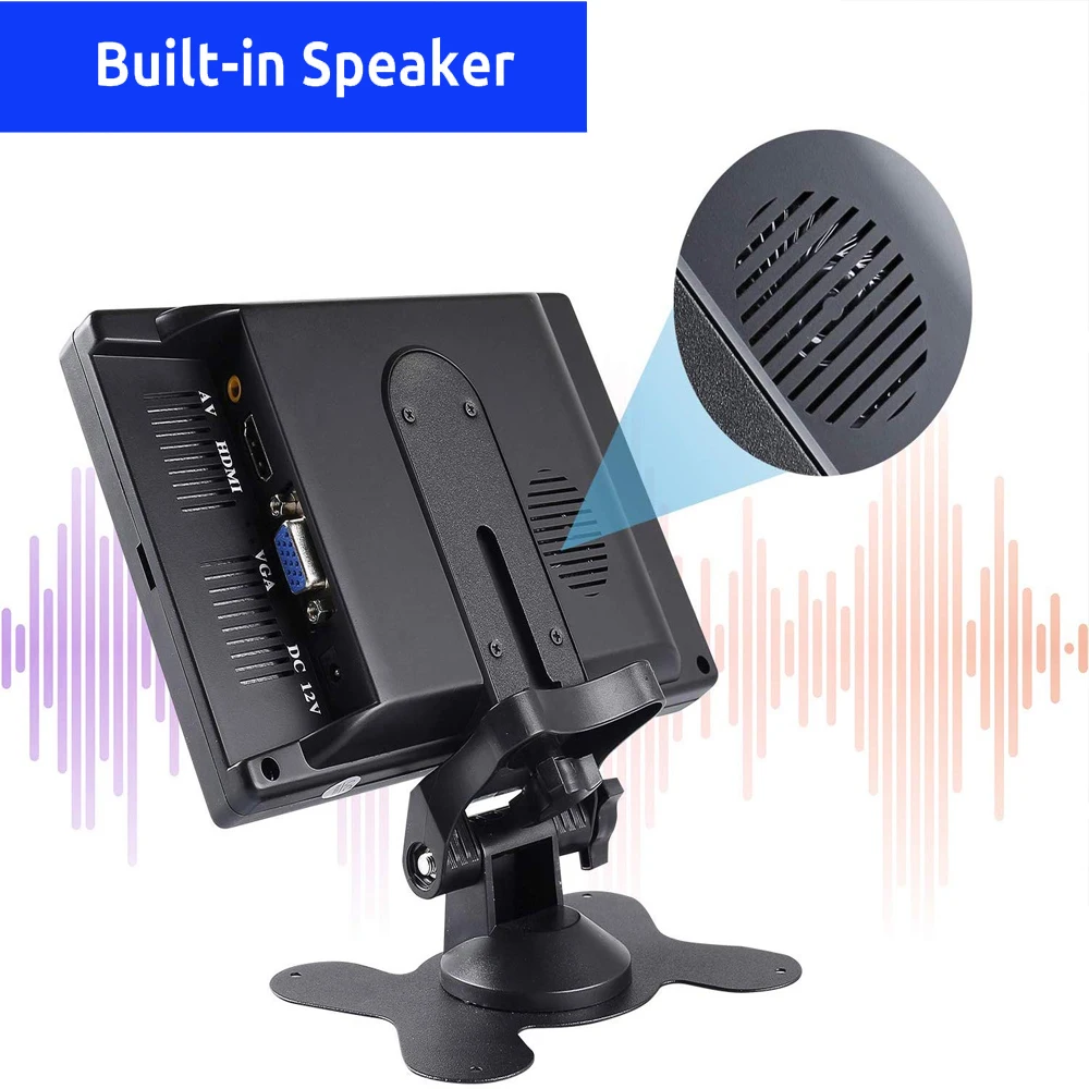 7 Inch IPS 1024x600 HD LCD Monitor - Ideal for Industrial Use