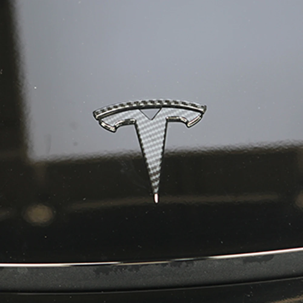 Tesla Car Logo Vinyl Decals - Dashboard & Mirror Stickers
