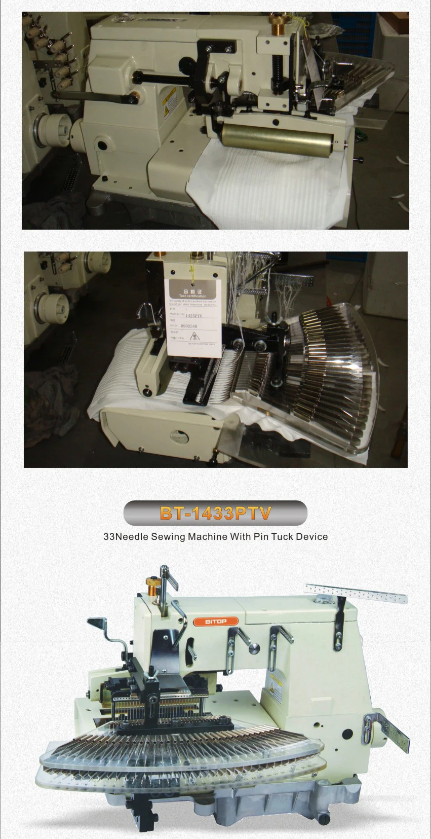 KANSAI Type 12-33N Multi Needle Pintuck Pleating Sewing Machine - New ...