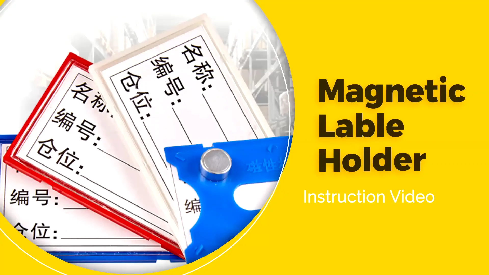 Industrial Supermarket Warehouse Pallet Rack Plastic Magnetic Label ...