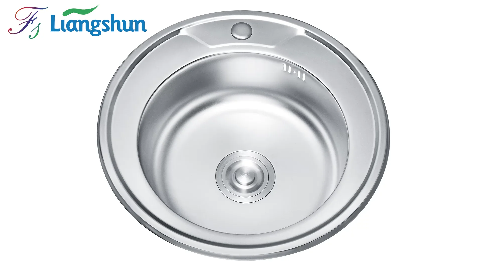 K-51511 Round Shape Single Bowl Russian Style Stainless Steel Washing ...