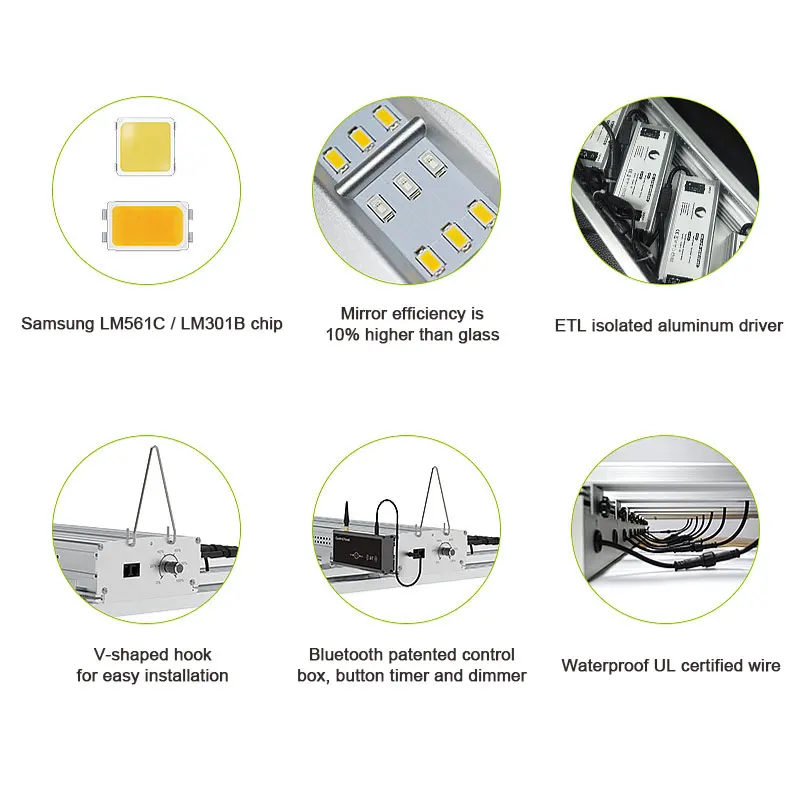 Archibald Lm301 Bar 500 Watt Led Grow Light Philizon Led Grow Light ...