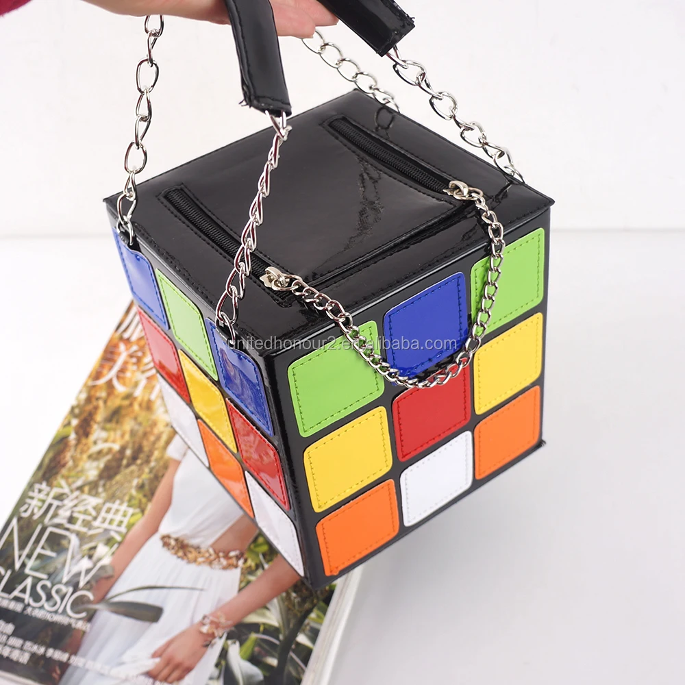 2020 Large Capacity Magic Cube Bag Handbag Women's Hot Cute Magic Cube ...