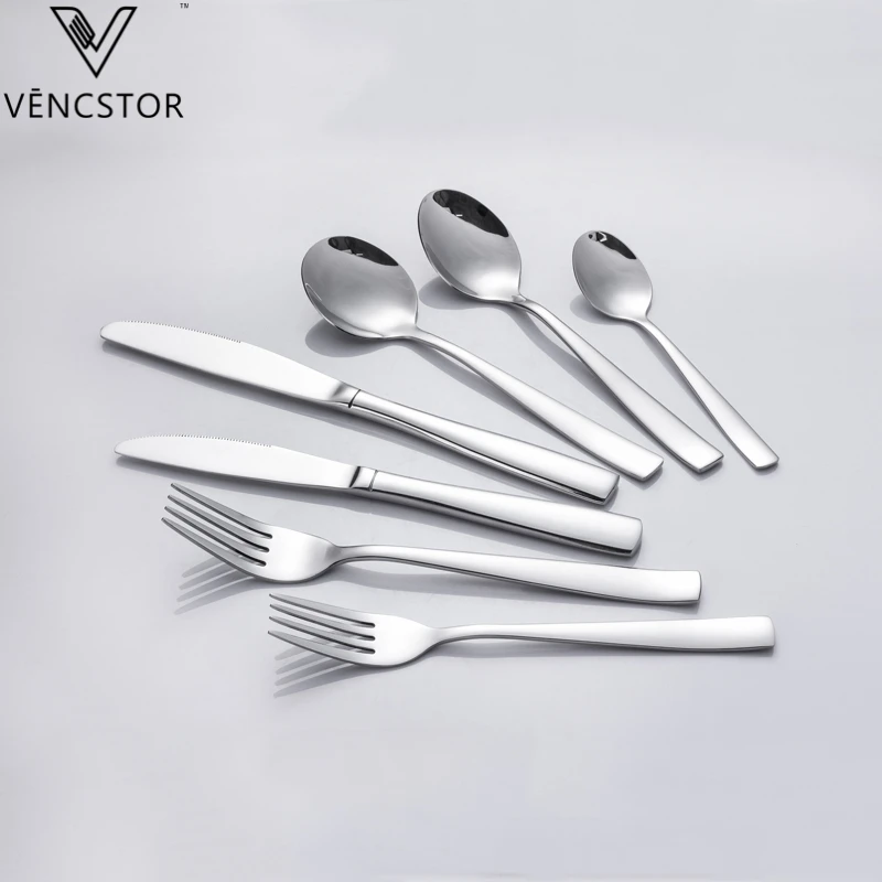 Luxury Wedding Hotel Silver Flatware Silverware Stainless Steel Cutlery ...